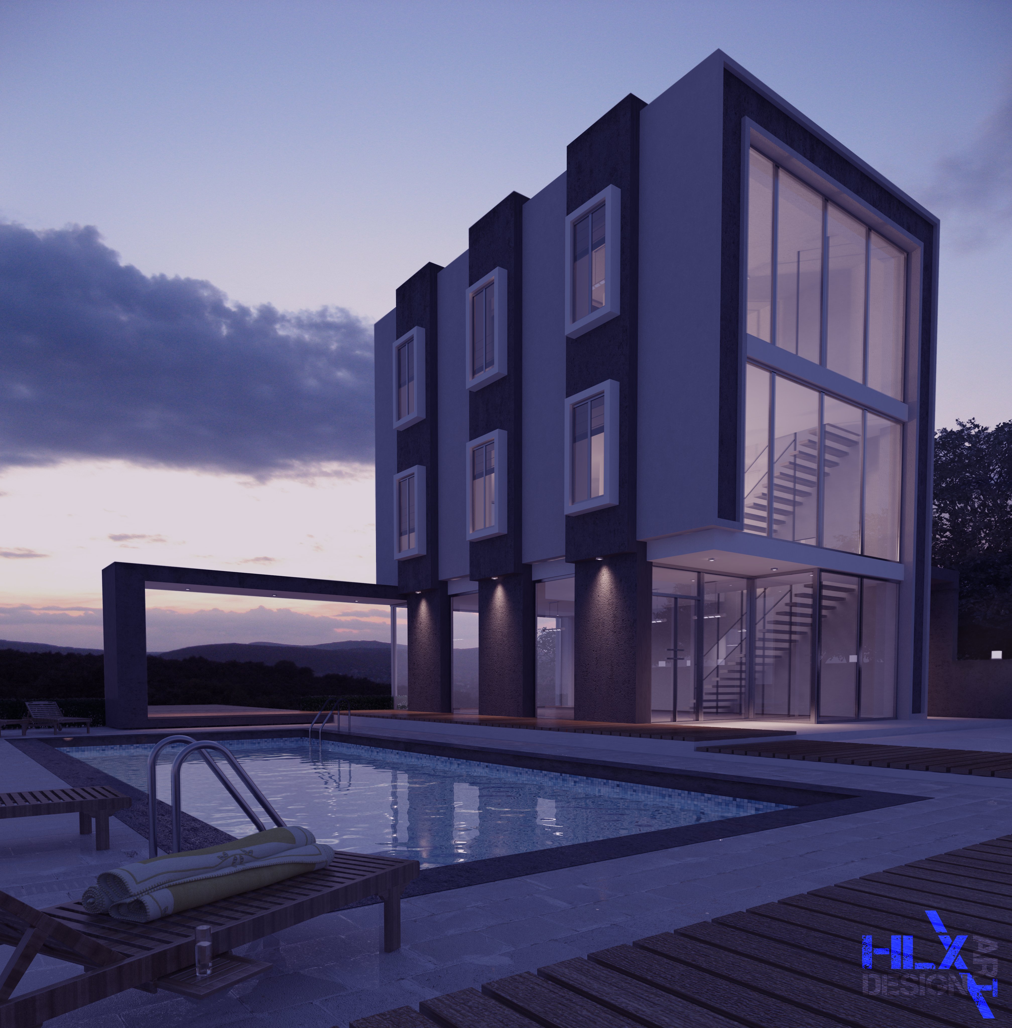 Exterior Triplex Design - Project - Evermotion