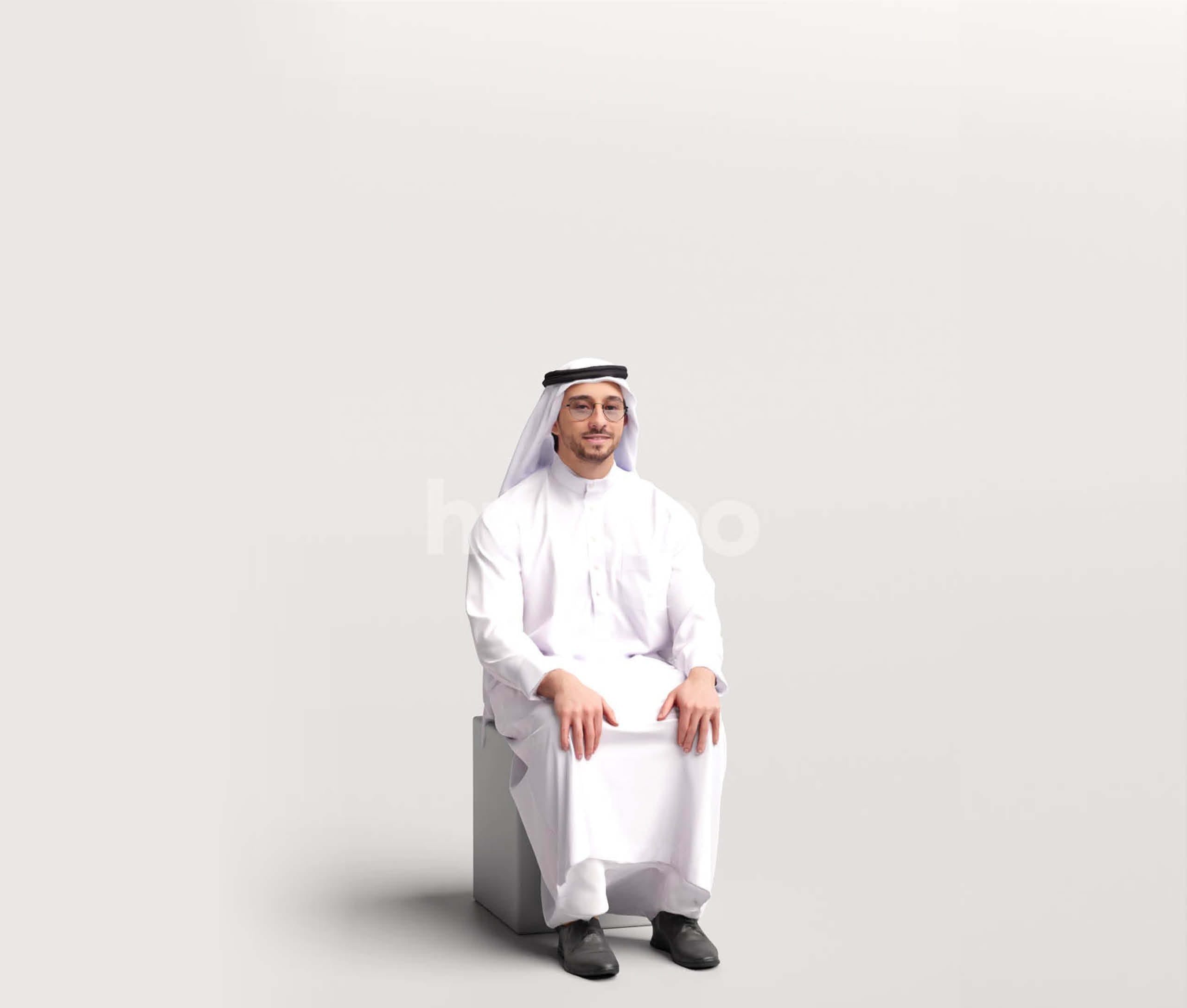 3d people Humano 2406 UAE Qatar - Sitting | Evermotion