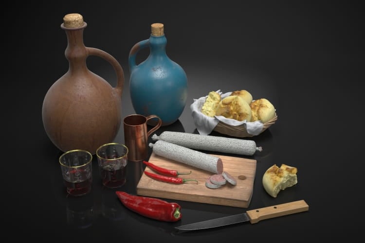 Food set Food set 8 AM217 Archmodels | Evermotion