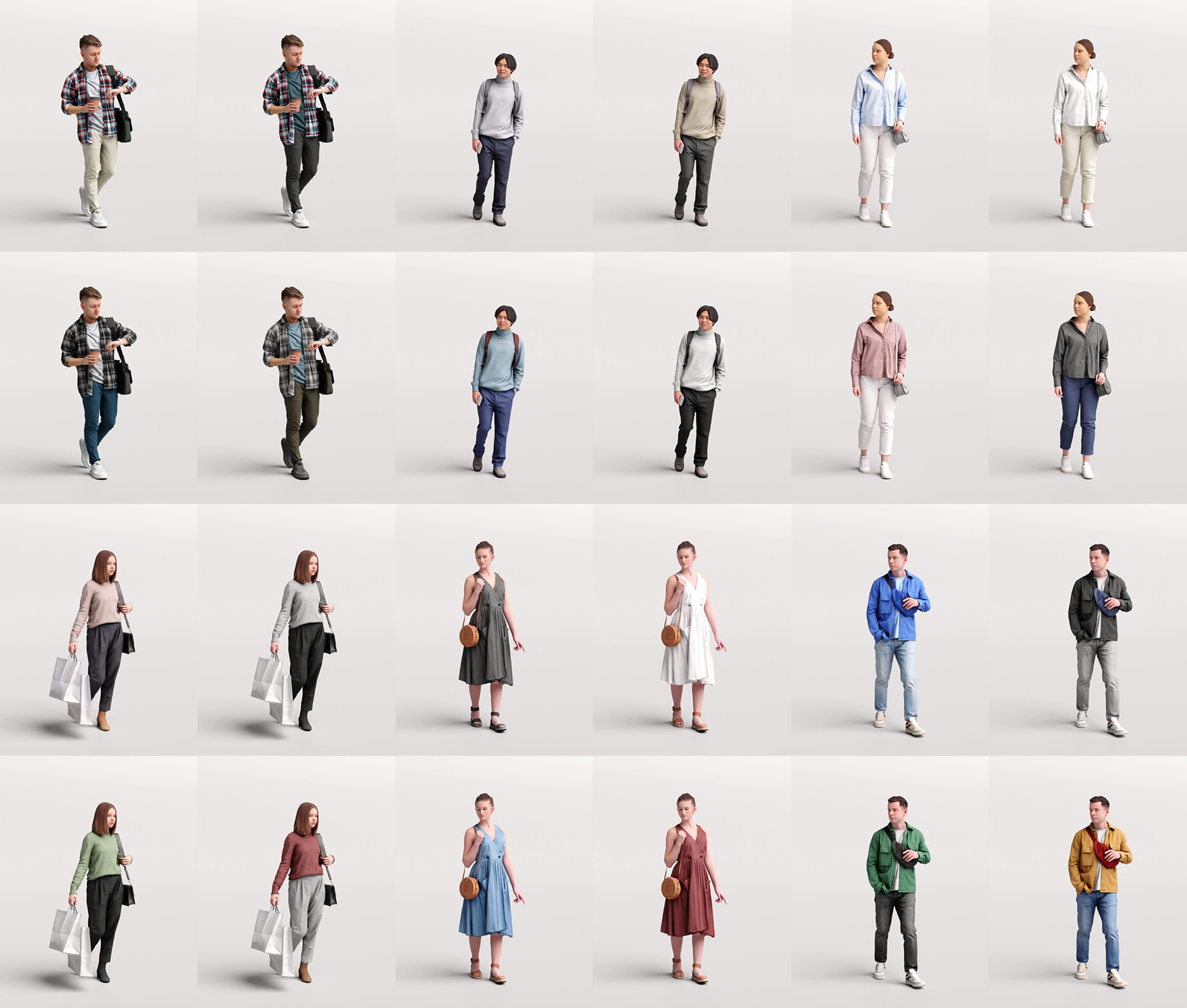 3d people Humano 2201 Walking 01 | Evermotion